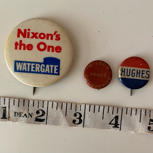 Accessories | Vintage Presidential Propaganda Button Pins | Poshmark